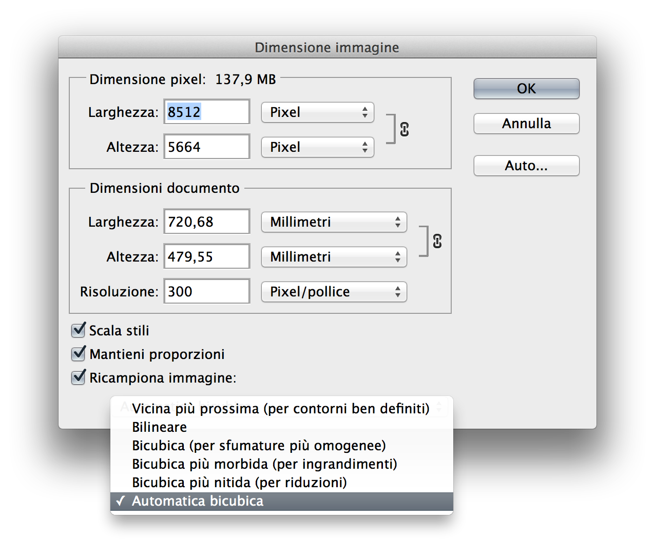 Ridimensionare un’immagine per adattarla a un determinato contesto ...